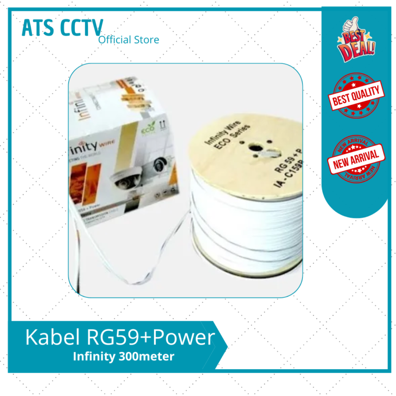 INFINITY KABEL RG59+Power 300meter – Hikvision – Distributor Hikvision ...